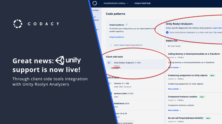 Great news: Unity support is now live!